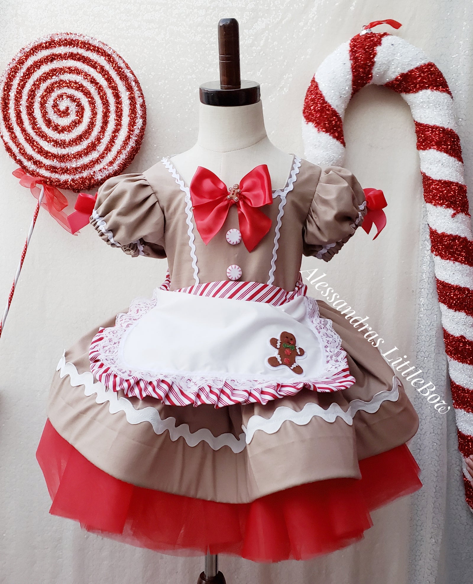 Gingerbread Couture Dress – AlessandrasLittleBow